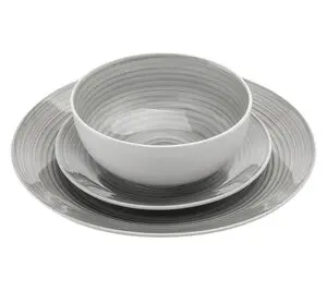 GODINGER Spiral Porcelain 12-piece Dinnerware Set