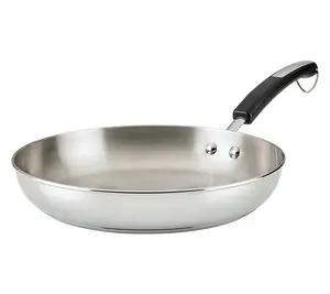 FARBERWARE Brilliance Stainless Steel Frying Pa N 12.25 Inch - Silver