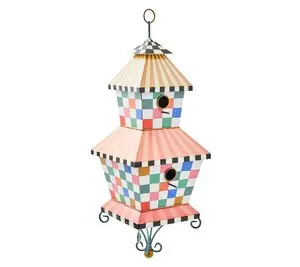 MACKENZIE-CHILDS Dolce Vita Check Birdhouse - One-color