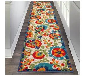 NOURISON HOME Aloha Farmhouse 2'3' X 12' Rug - One-color
