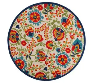 NOURISON HOME Aloha Farmhouse 4' X Round Rug