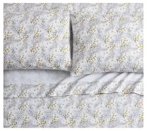 Tahari Home Pine Cotton Flannel Sheet Set, Full
