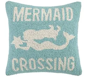 THE PILLOW SHOPPE Mermaid Crossing Hook Pillow - One-color