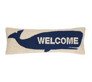 THE PILLOW SHOPPE Welcome Whale Hook Pillow - One-color