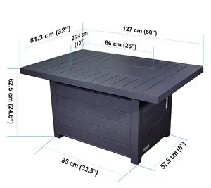 SUNBEAM Serenity Aluminum Fire Table By