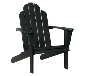 LINON Home Black Adirondack Chair