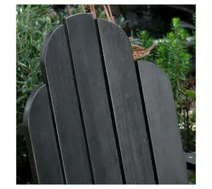 LINON Home Black Adirondack Chair