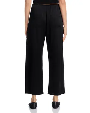 LESET Barb Crop Drawstring Pants - Black