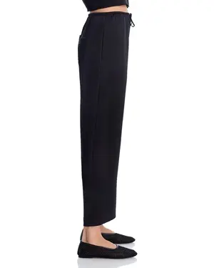 LESET Barb Crop Drawstring Pants - Black