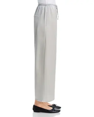 LESET Barb Crop Drawstring Pants - Cement