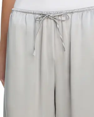 LESET Barb Crop Drawstring Pants - Cement