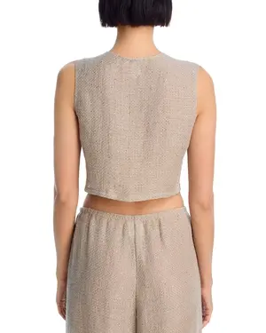 LESET Stella Crewneck Vest - Dune