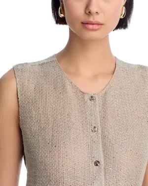 LESET Stella Crewneck Vest - Dune