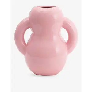 HOME STUDYO Oscar Ceramic Vase 29cm Bubblegum Gloss
