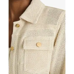 REISS Cotton-blend Trucker Jacket