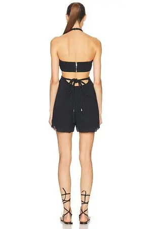 Isabel Marant Étoile Jessie Halterneck Romper With Cut-out Detail