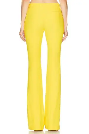 Alexander McQueen Leaf Crepe Bootcut Trouser