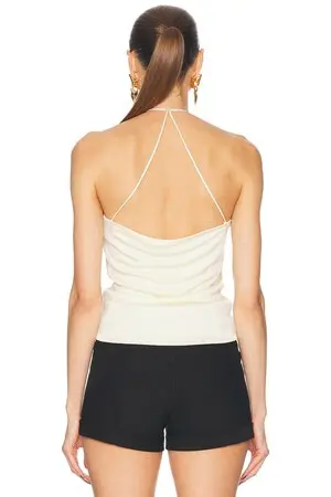 TOM FORD Cowl Collar Tank Top - Grunge White