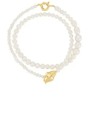 Timeless Pearly Shelly Necklace - Multico