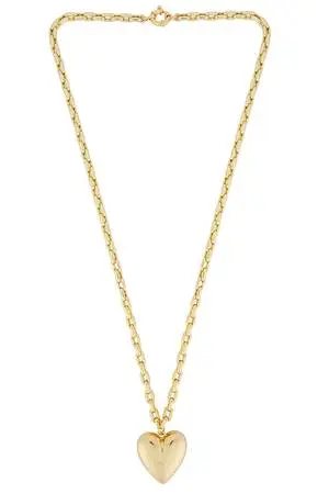 Timeless Pearly Heart Necklace - Gold