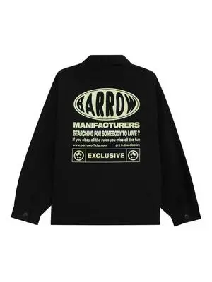 BARROW Logo Shirt Jacket - Black