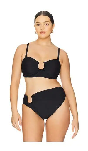 VILLA FRESCA Sofia Bikini Top - Black