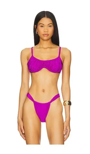 VILLA FRESCA Nev Bikini Top - Berry