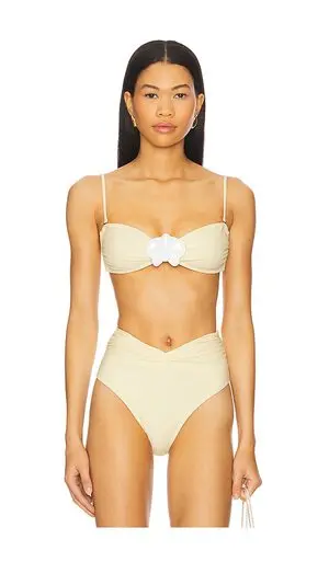 SHANI SHEMER Callisto Bikini Top - Butter