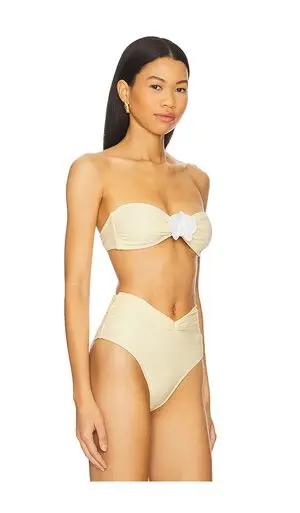 SHANI SHEMER Callisto Bikini Top - Butter