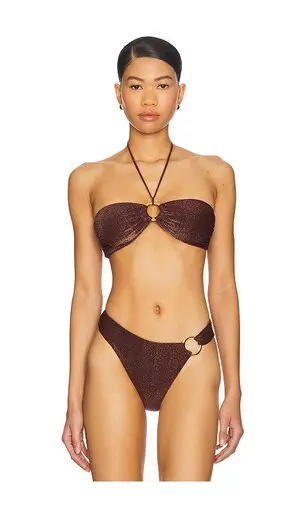 AWAY THAT DAY Acapulco Bikini Top - Copper