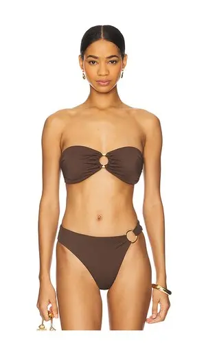 AWAY THAT DAY Acapulco Bikini Top Espresso