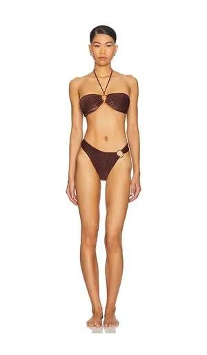 AWAY THAT DAY Acapulco Bikini Bottom - Copper