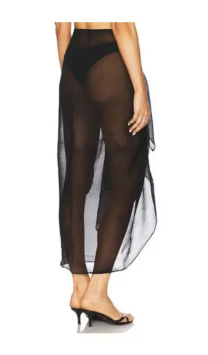 AWAY THAT DAY Santorini Sarong - Black