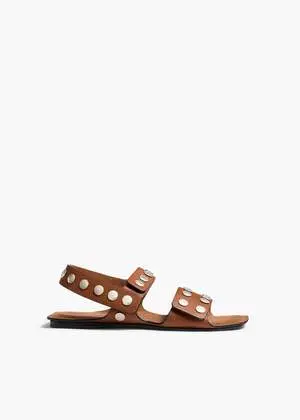 Khaite Boden Sandal - Dark Tan