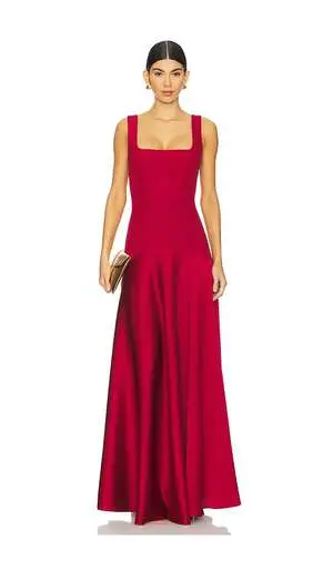 L'academie Sidney Gown - Oxblood