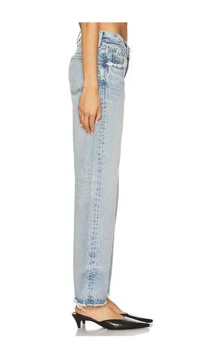 Moussy Vintage Wildwood Straight Low Jeans - Light Blue