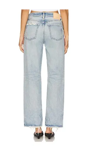 Moussy Vintage Wildwood Straight Low Jeans - Light Blue