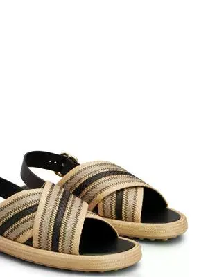 TOD'S Woven Sandals - Neutrals