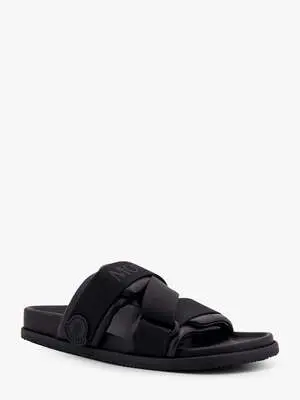 Moncler Summer Slides With Nylon Details - Black