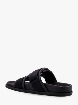 Moncler Summer Slides With Nylon Details - Black