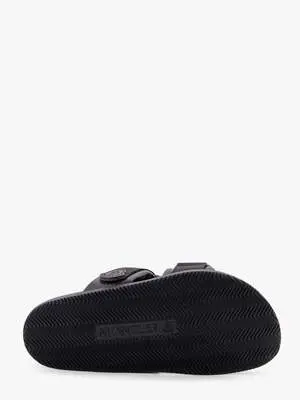 Moncler Summer Slides With Nylon Details - Black