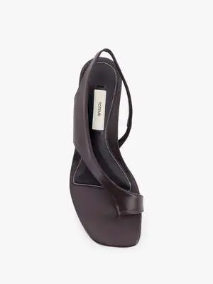 TOTEME Leather Slingback Sandals