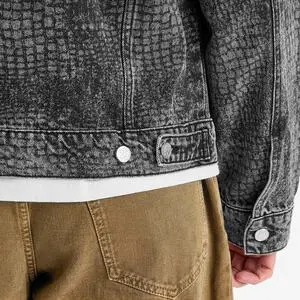 Aries Lasered Croc Trucker Jacket