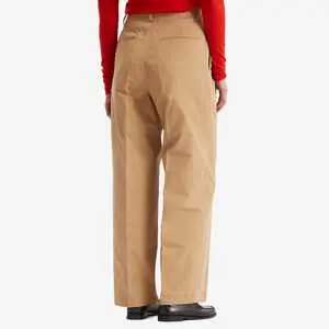 Auralee Washed Finx Chino One-tuck Pants