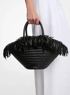 Michael Kors Sardinia Mini Basket Tote - Black