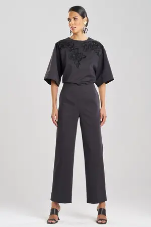 Natori Cotton Chino Straight Leg Trousers