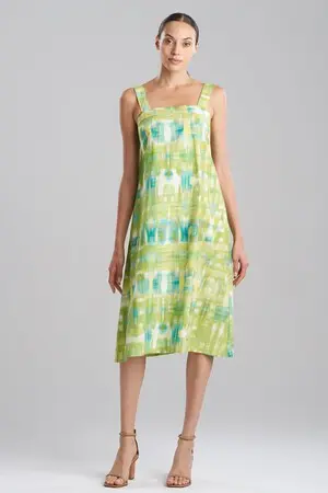 Natori Plaids Cotton Poplin Sundress