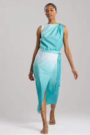 Natori Akari Cotton Wrap Skirt