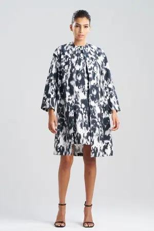 Natori Abstract Printed Coat