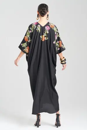 Natori Couture Shinjo Embroidered Caftan